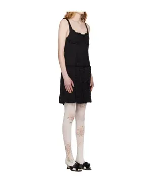 OPEN YY Flapper Mini Dress With Ruffles And Lace
