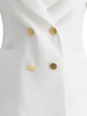 Tagliatore Double-breasted Tailored Jacket - White