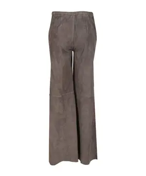 FORTE_FORTE Suede Wide Leg Trousers