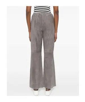 FORTE_FORTE Suede Wide Leg Trousers