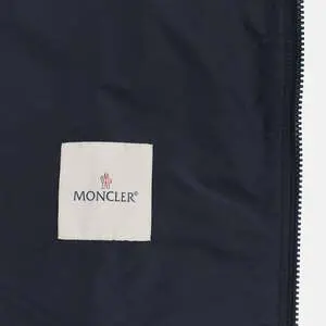 Moncler Etiache Hooded Zip-up Rain Jacket - Navy Blue