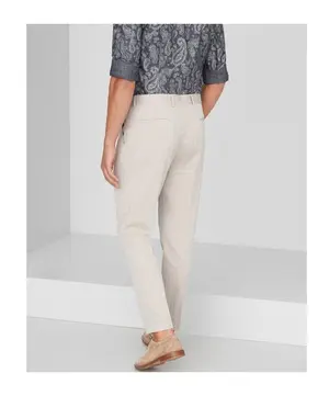 Brunello Cucinelli Tailored Pleated Trousers With American Pockets - White
