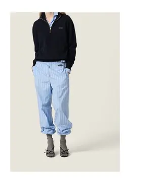 Miu Miu Half-zip Knitted Jumper