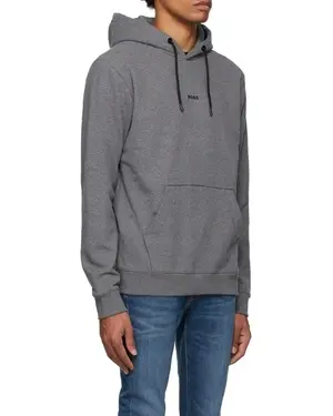 Hugo Boss Logo Print Cotton Hoodie