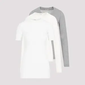 JIL SANDER Three Pack Crewneck T-shirts - Gray