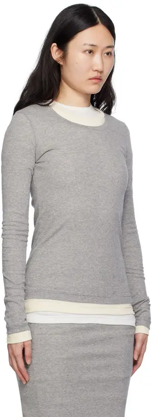 JIL SANDER Three Pack Crewneck T-shirts - Gray
