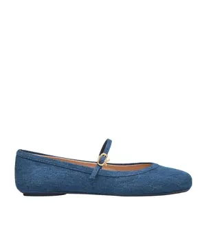 GIANVITO ROSSI Carla Ballerina Flats - Blue