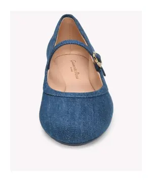 GIANVITO ROSSI Carla Ballerina Flats - Blue