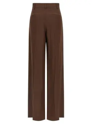 Brunello Cucinelli Pleated Mid-waist Trousers - Brown