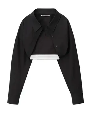 Alexander Wang Cropped Layered Shirt