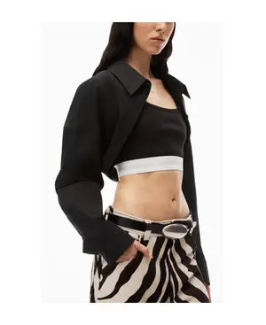 Alexander Wang Cropped Layered Shirt