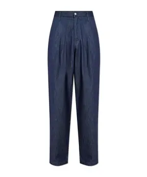 Dries Van Noten Carrot Fit Denim Trousers
