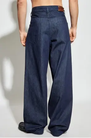 Dries Van Noten Carrot Fit Denim Trousers