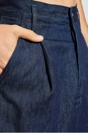 Dries Van Noten Carrot Fit Denim Trousers