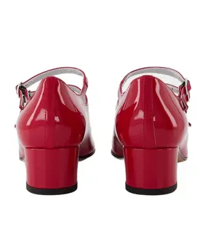CAREL Kina Buckle Mary Jane High Heels - Red