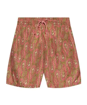 Etro Paisley Print Swim Shorts - Brown