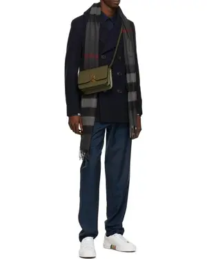 Burberry Checked Stretched Poplin Shirt