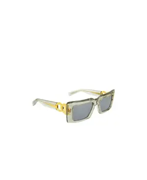 Balmain Rectangle Frame Sunglasses - Gray