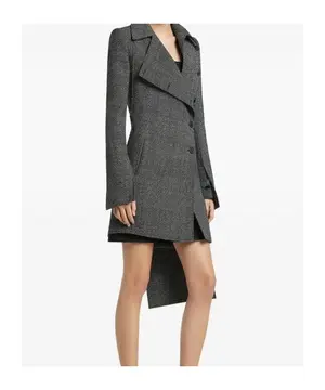 COURREGES Asymmetrical Wool Coat
