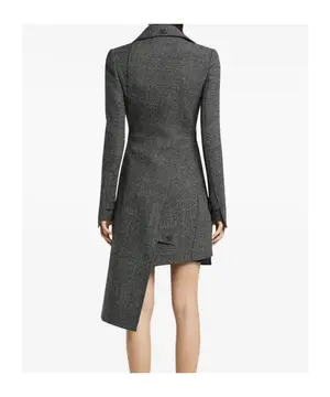 COURREGES Asymmetrical Wool Coat