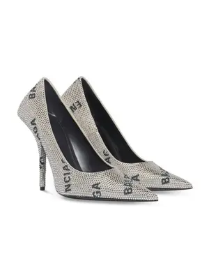 Balenciaga Rhinestone Embellished Pointed-toe Pumps