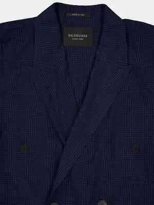 Balenciaga Double-breasted Checked Coat