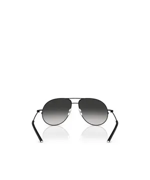 Moncler Aviator Frame Sunglasses - Black/gray