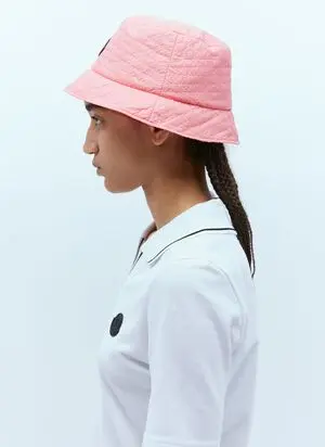 Moncler Quilted Bucket Hat - Blue