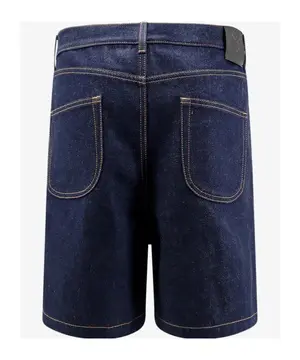 Off-White Logo Patch Denim Shorts - Black