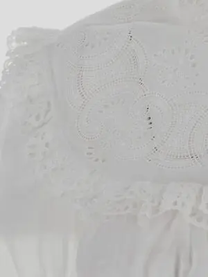 Celine Embroidered Romy Shirt In Cotton Muslin