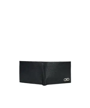 FERRAGAMO Contrasting Logo Wallet Two-piece Set