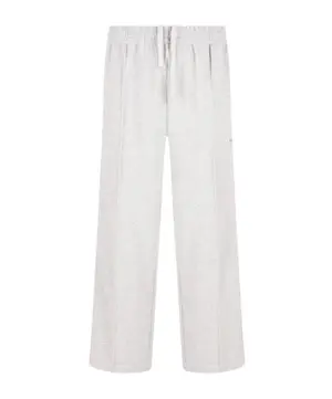 Gucci Web Detailed Logo Embroidered Trousers - Grey