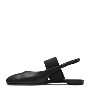 MAISON MARGIELA Leather Open-toe Slingback Sandals - Black