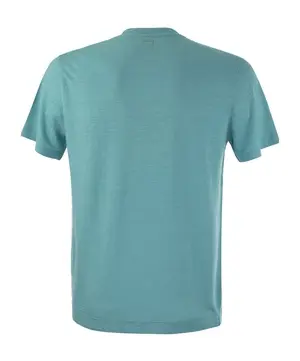 Fedeli Vintage Linen T-shirt - Blue