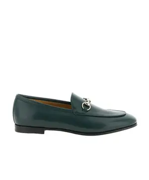 Gucci Gucci Jordaan Horsebit Loafers Green