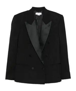 Stella McCartney Double Breasted Tailored Blazer - Black