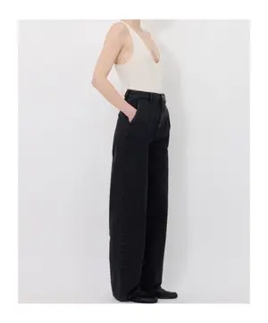 Loulou De Saison Pleated High Waisted Jeans