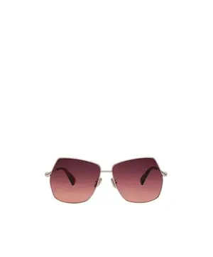 Max Mara Abstract Frame Sunglasses - Red