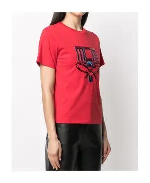 Mcm Sequin Logo T-shirt