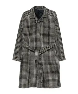 Tagliatore Checked Long-sleeved Coat