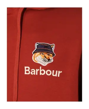 Maison Kitsuné Barbour X Fox Hooded Hoodie