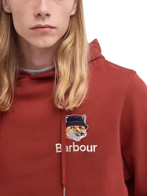 Maison Kitsuné Barbour X Fox Hooded Hoodie