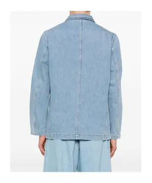 Dries Van Noten Long Sleeve Denim Jacket - Blue