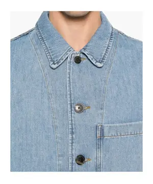 Dries Van Noten Long Sleeve Denim Jacket - Blue