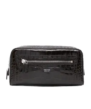 TOM FORD Embossed Zipped Wash Bag