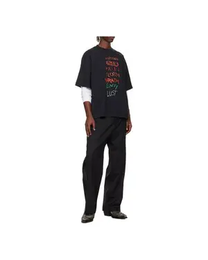 Vetements Creased Side Stripe Tailored Trousers