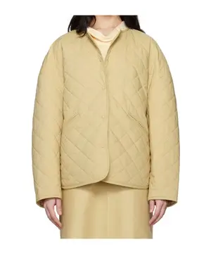 TOTEME Quilted Crewneck Jacket - Desert