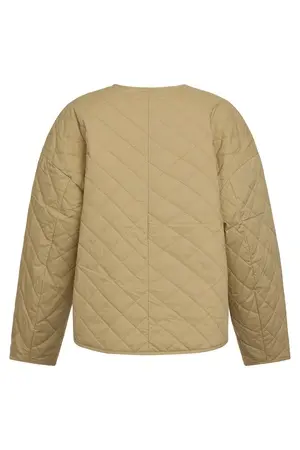TOTEME Quilted Crewneck Jacket - Desert