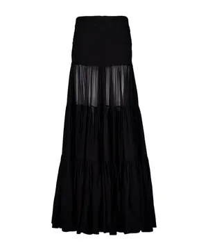 Saint Laurent Ruffled Maxi Skirt