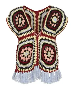 La DoubleJ Crochet Tasselled Top
